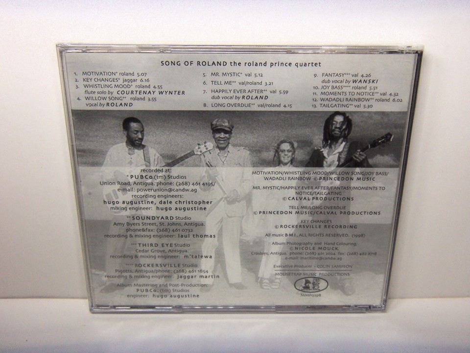RARE CD - SONG OF ROLAND BY THE ROLAND PRINCE QUARTET MOUSE TRAP MUSIC ...