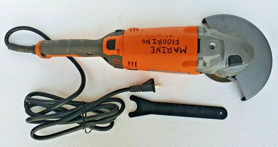 RIDGID R10202 Angle Grinder 7 in, 120 Volts, Twist Handle, Corded 15 ...