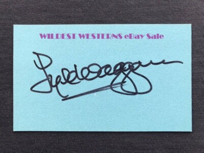 Rare BATMAN Autograph LYLE WAGGONER Signed 3x5 Index Card WONDER WOMAN ...