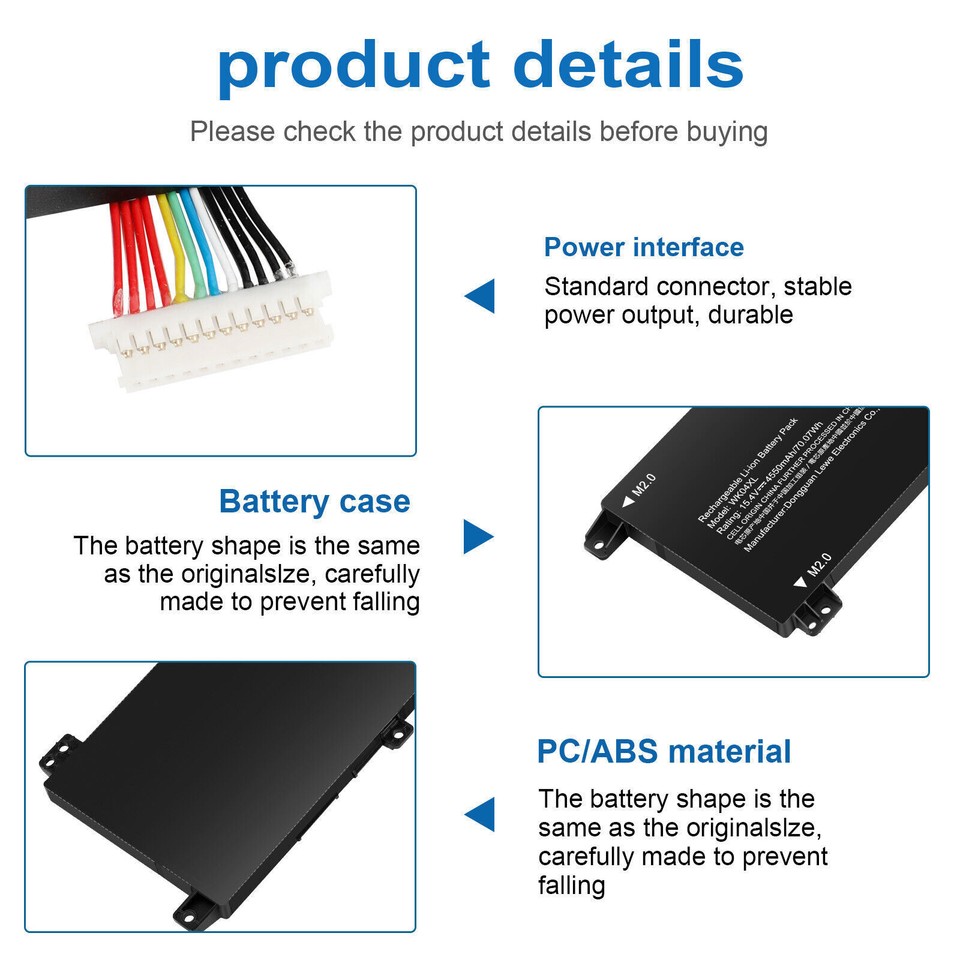 WK04XL Battery for HP Victus 16-B 16-D 16-E M38822-171 M39179-005 HSTNN ...