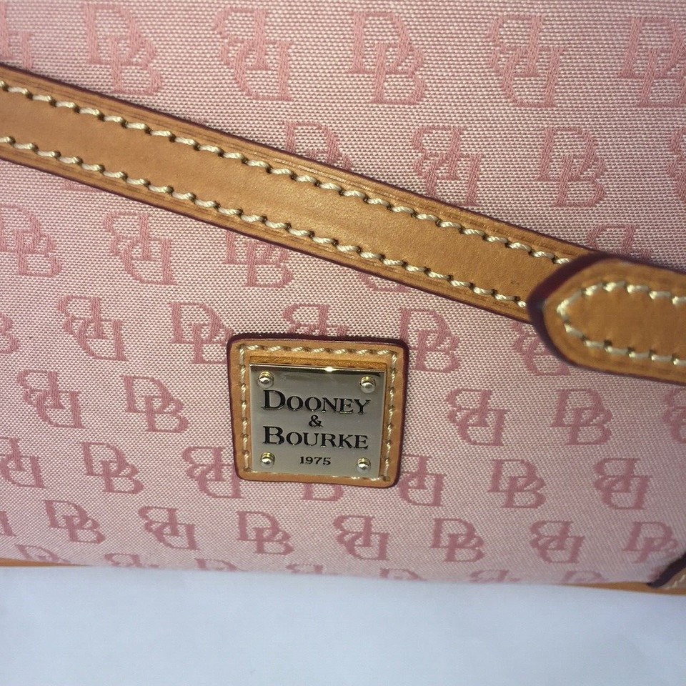 Dooney Bourke Handbag Charlie Satchel Canvas Crossbody Signature Logo ...