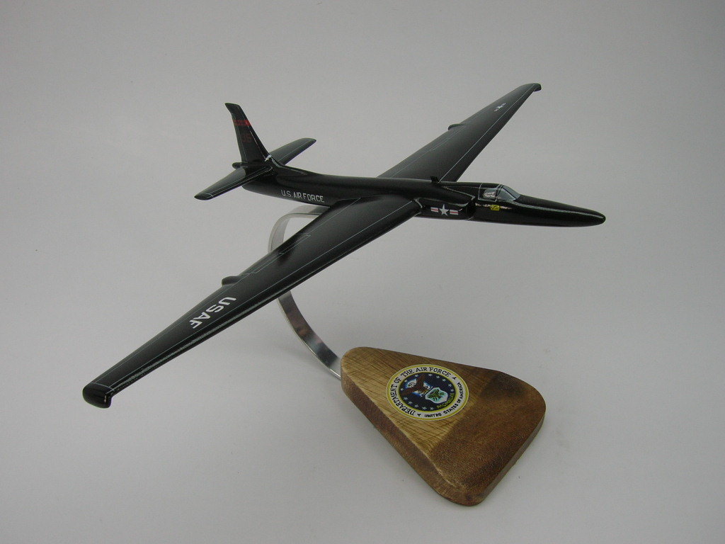 U-2 Skunk Works Martin Spy Plane U2 Airplane Desk Wood Model Small New ...