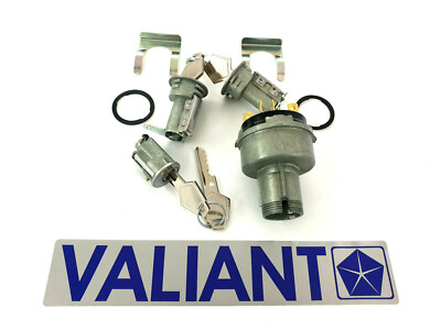 VALIANT VF VG 69-71 NEW IGNITION BARREL/SWITCH DOOR LOCKS INC CLIP ...