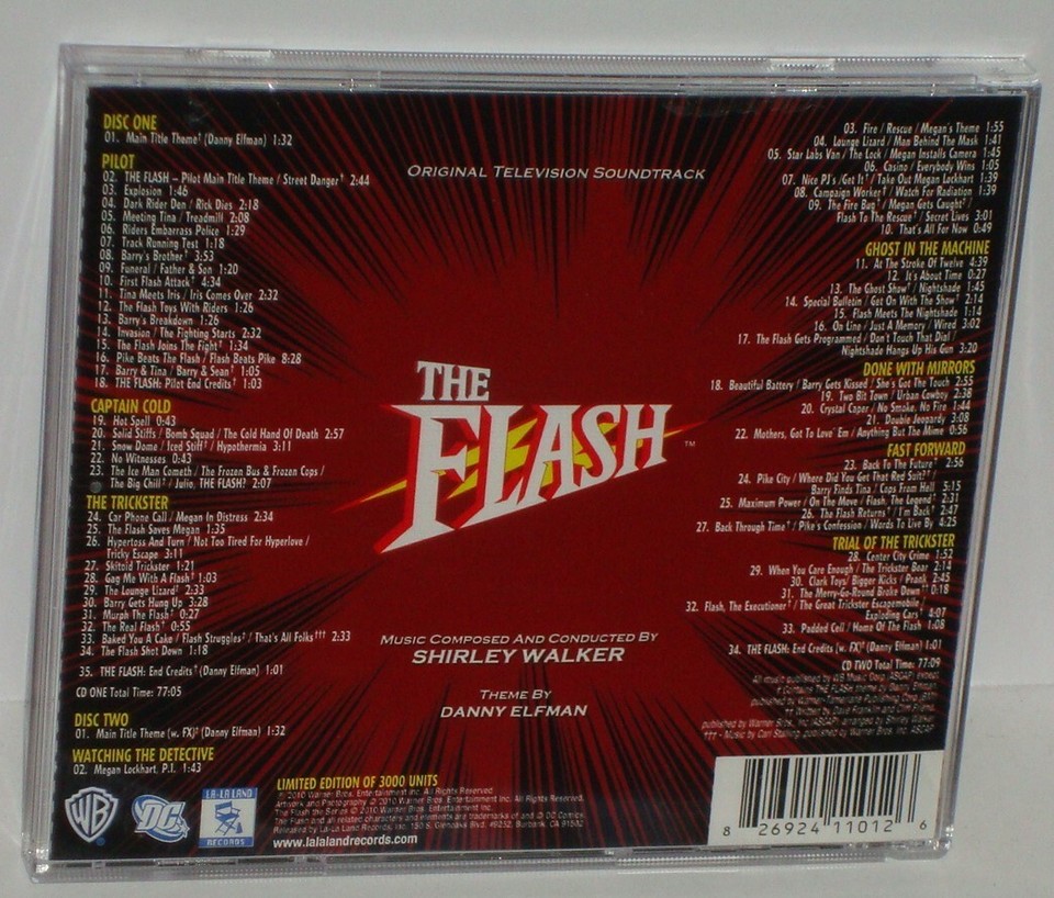 The Flash DC 1990 Original TV Soundtrack Danny Elfman Limited Edition ...