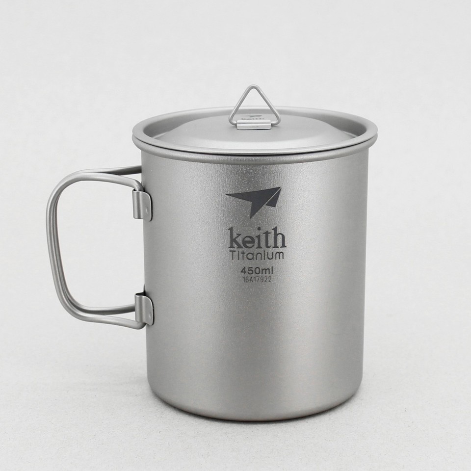 Keith Titanium Ti3204 Single-Wall Mug - 15.2 fl oz (Shipped from USA ...