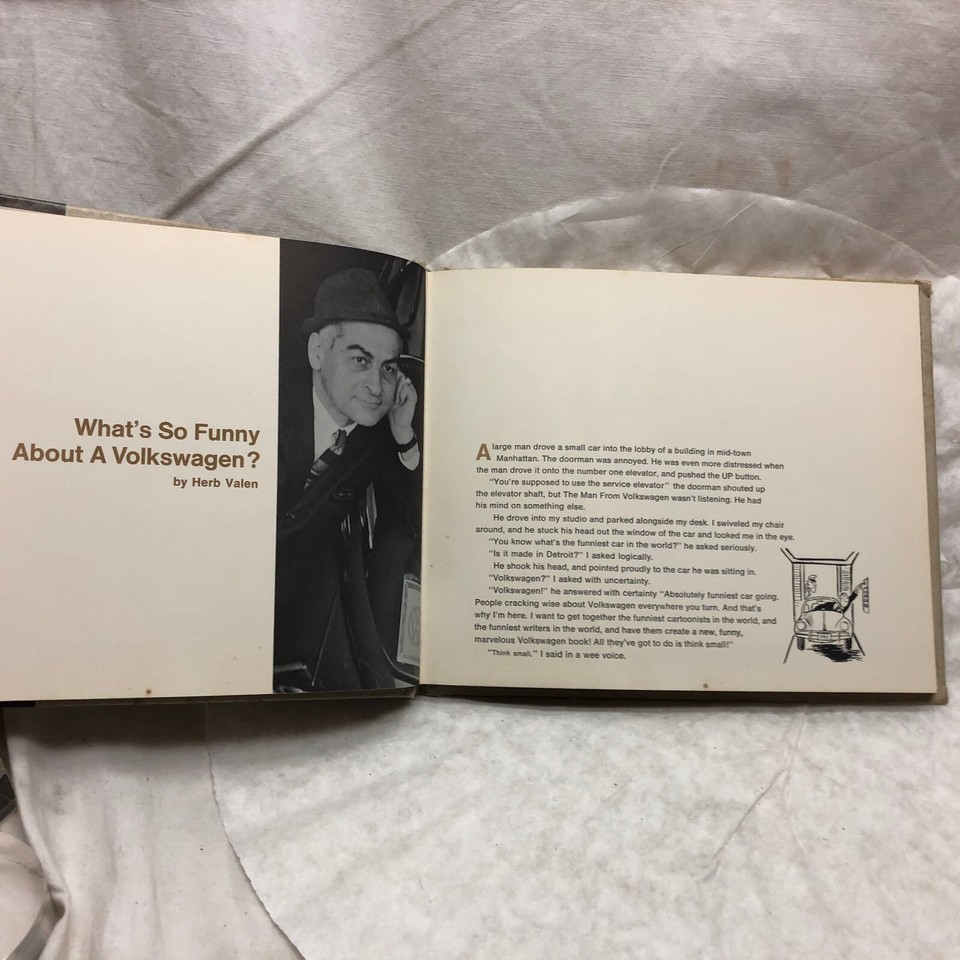 Volkswagen Dealer VW Think Small Book 1967 Advertising HC Charles ...