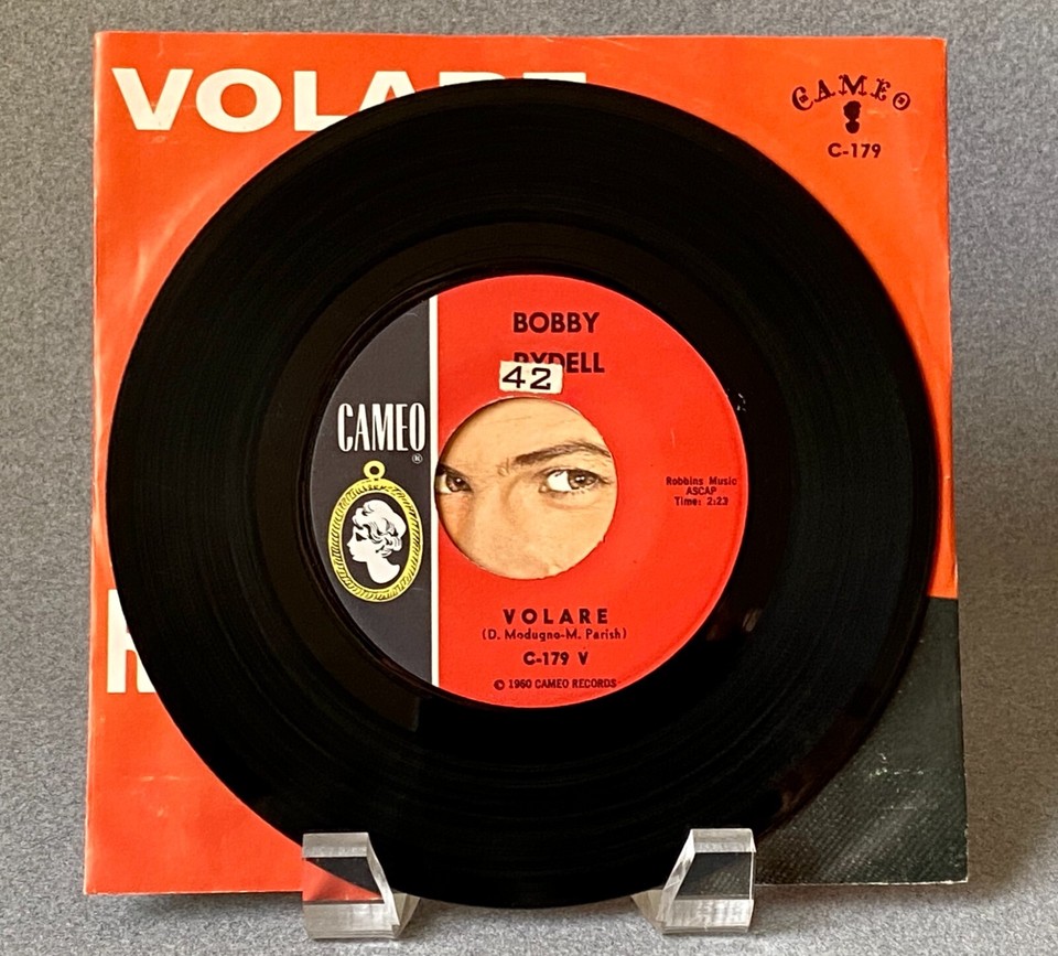 Bobby Rydell Volare & I'd Do It Again 45rpm 7" Vinyl Single Cameo 1960 ...