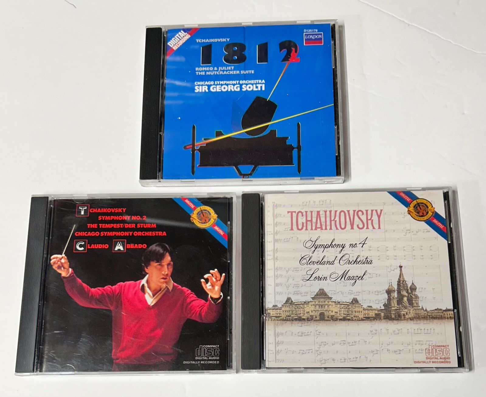 Lot of 3 Tchaikovsky Classical CDs 1812 Symphony No. 2 & 4 VG | eBay