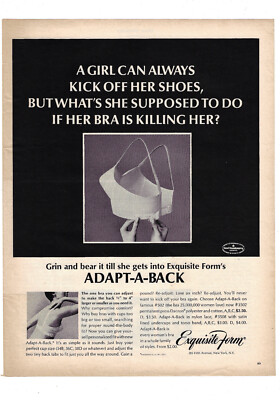 Exquisite Form Bra Print Ad Womens Lingerie Advertisement Fashion ...