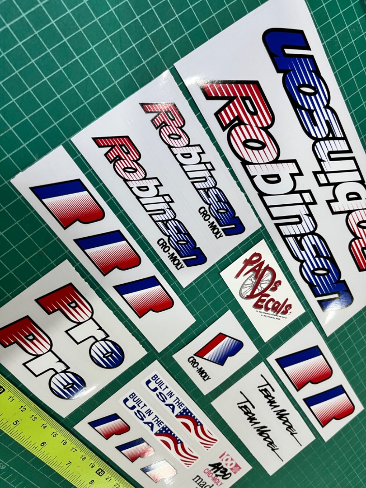 Robinson pro bmx sticker decals on clear | eBay