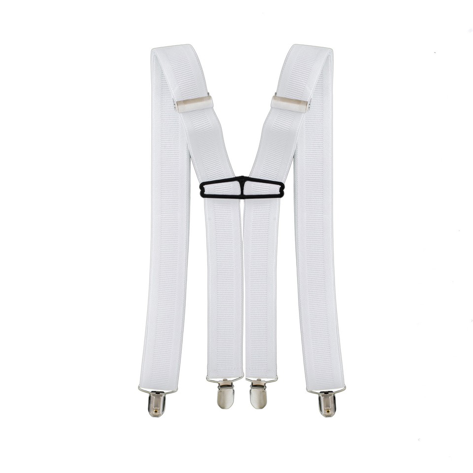 Heavy Duty Adjustable Elasticated Mens Suspender Braces with Strong ...