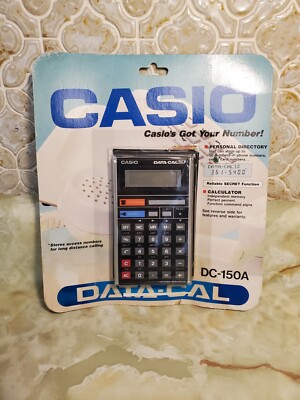 Casio DC-150A Data-cal Calculator Personal Directory Numbers NOS NIP ...