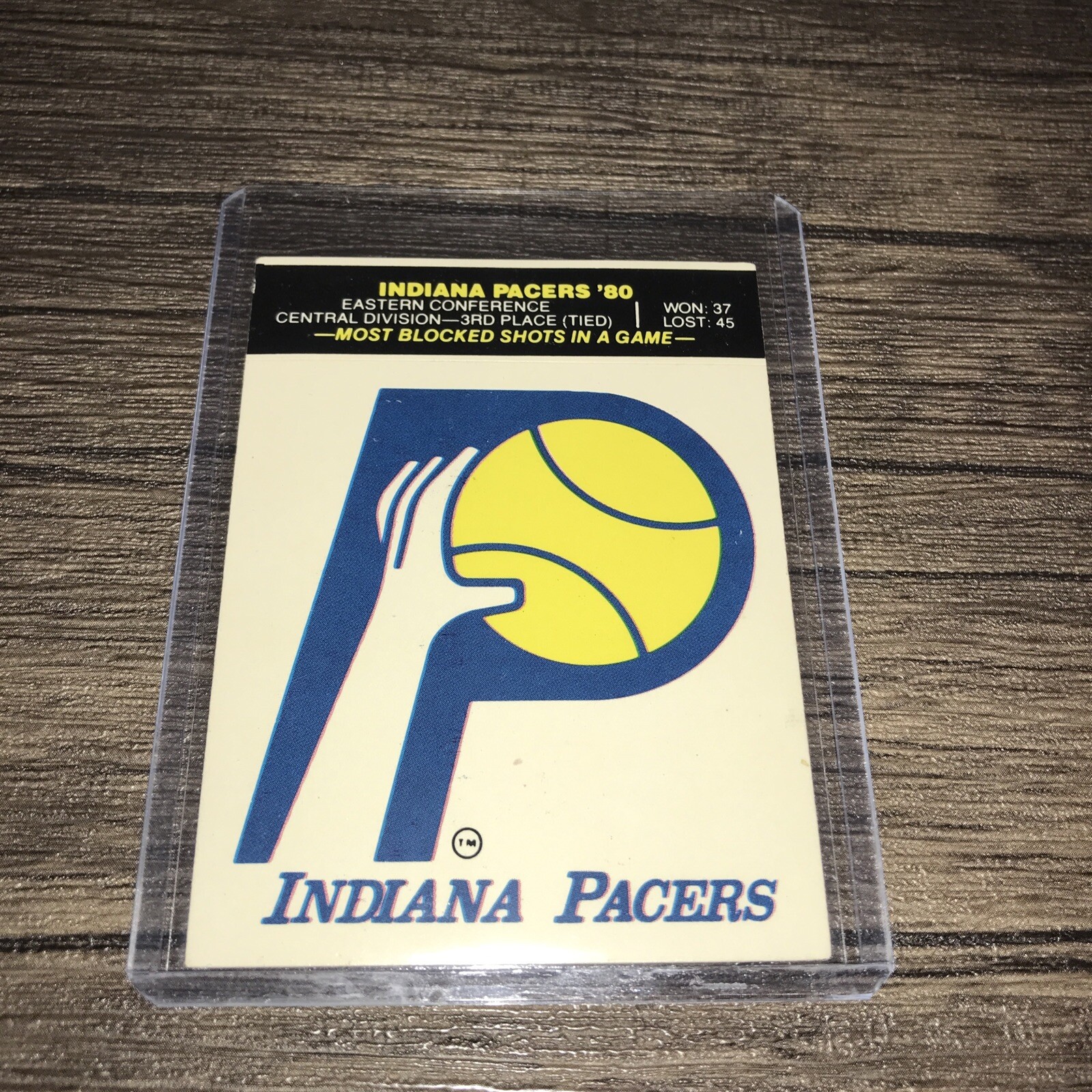1980-81 Fleer NBA Basketball Team Stickers Indiana Pacers (Puzzle Back ...