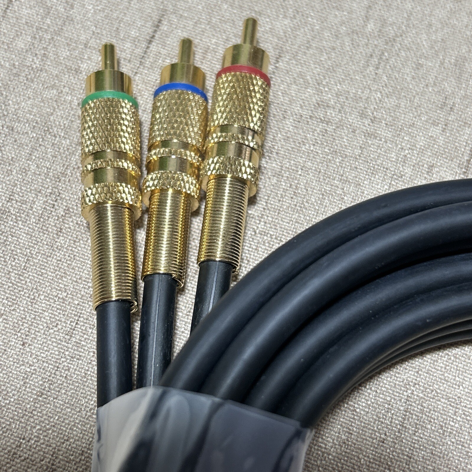 6 Ft Composite Audio Video A/V AV Cable for TV DVD VCR & More - 3 prong ...