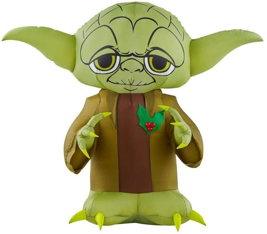 Gemmy 3.5Ft. Tall Star Wars Yoda Christmas Airblown Inflatable Indoor ...