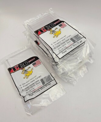 (Pack of 10) Pro-Mold Real Thick Card Mini Snap Tite Holders 120pt ...