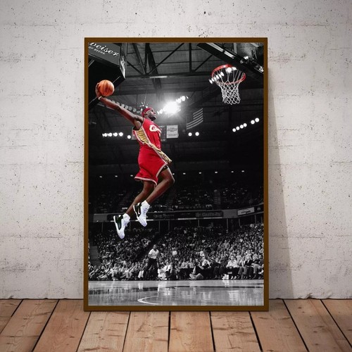 LeBron James makes first dunk of career, Basketball Poster - No Frame ...