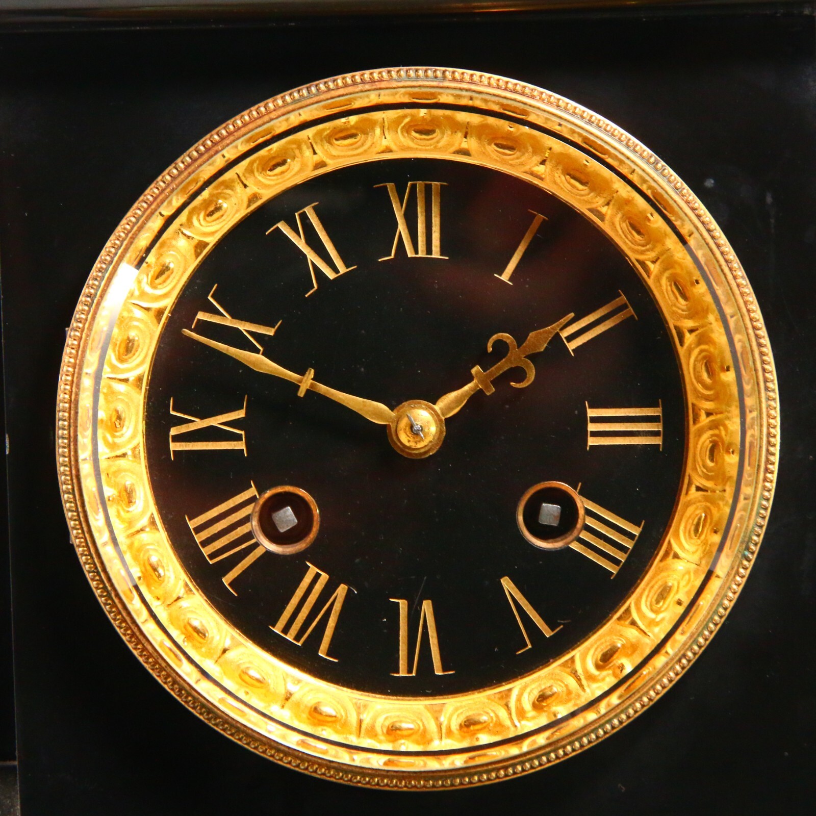 Antique French Mystery Clock Circa 1875 by A.R.Guilmet Black Marble ...