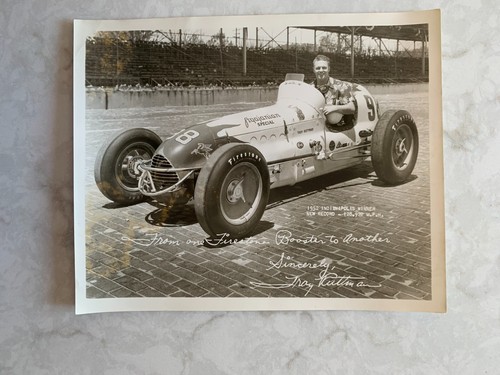 Photo (and letter) - Troy Ruttman, 1952 Indianapolis 500 winner | eBay