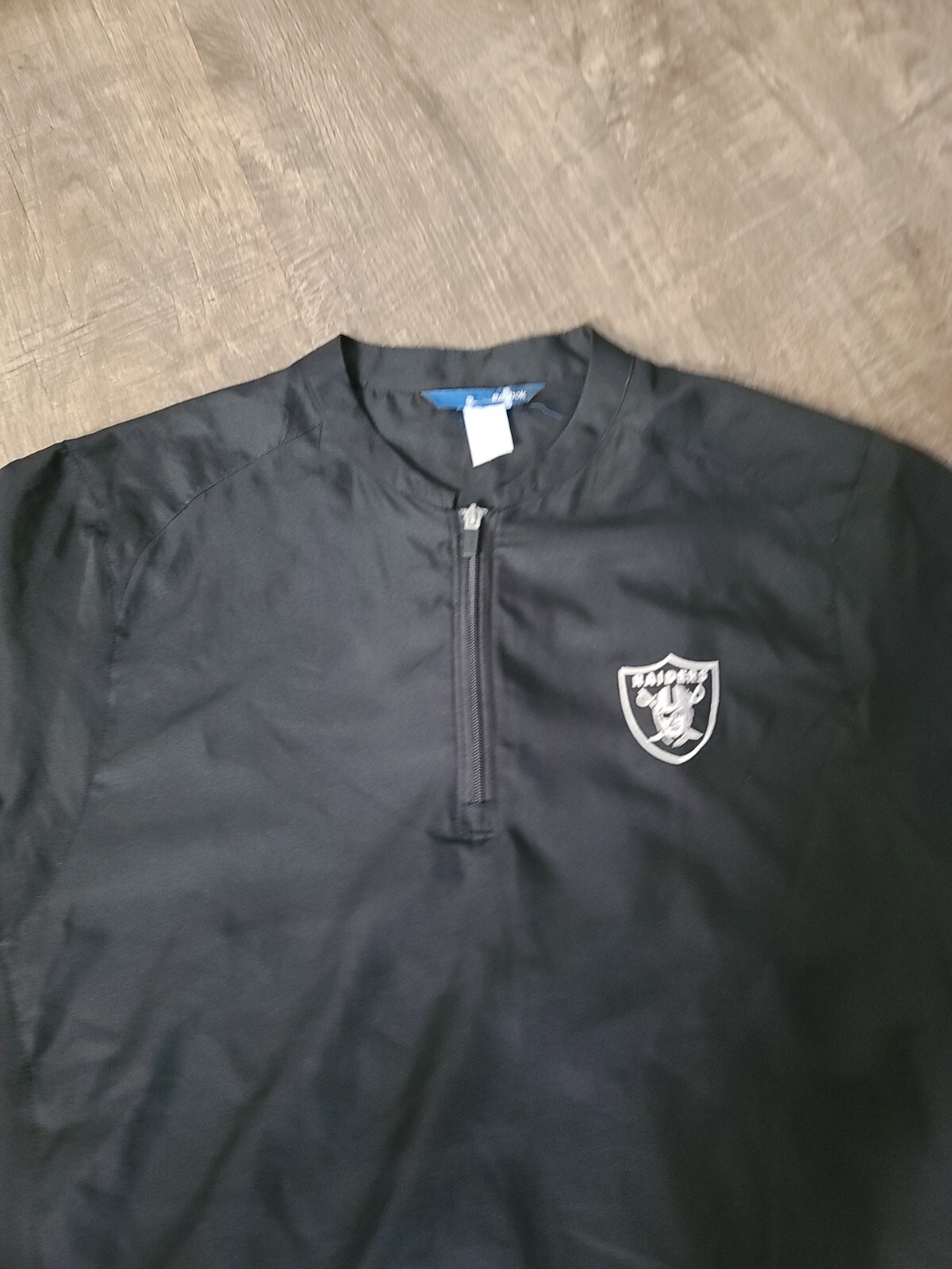 Vtg reebok las vegas raiders oakland sideline 1/4 zip pullover coaches ...