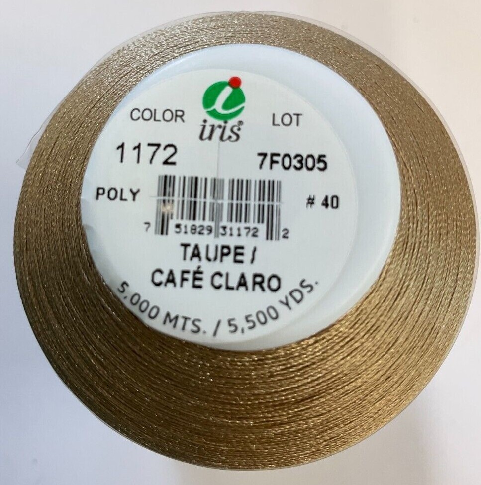 POLYSEDA IRIS THREAD- 40 WEIGHT- 5500 YARDS-- MANY CHOICES OF COLORS | eBay