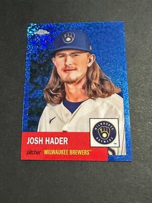 2022 Chrome Platinum Anniversary Josh Hader Blue Mini Diamond #438 ...