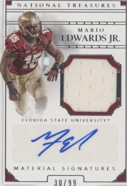 2016 Panini National Treasures Collegiate - Material Signatures Mario ...