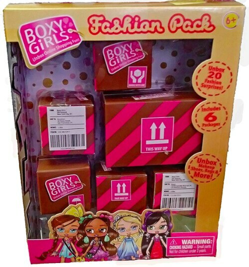 Boxy Girls Fashion Pack 6 Surprise Blind Boxes Makeup Bags Shoes for ...