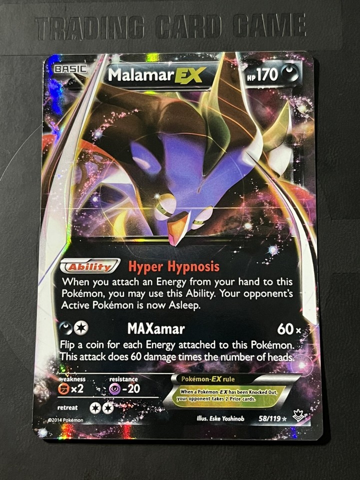 Pokémon TCG Malamar EX’s Full Art Holo Ultra Rare XY Phantom Forces 115 ...
