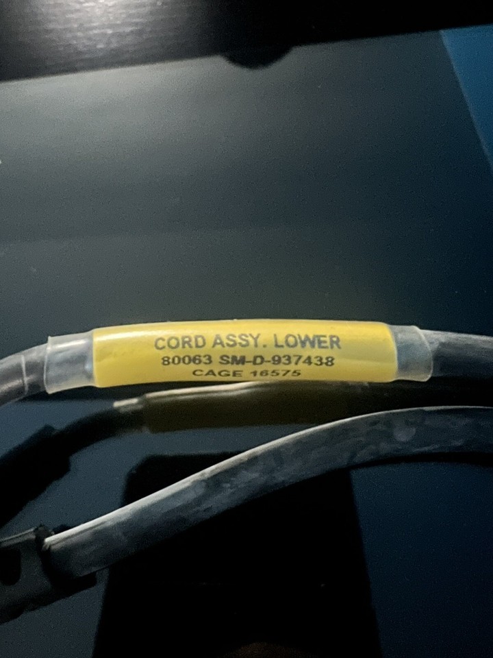Lower Cord Assembly Split Cable 5 Pin VIC-1 Intercom Headset 80063 SM-D ...