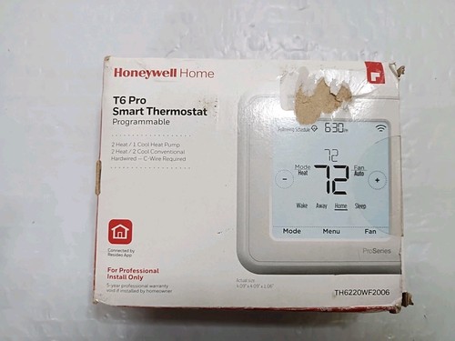 Honeywell TH6220WF2006 T6 Pro Smart WiFi Programmable Thermostat SEE ...