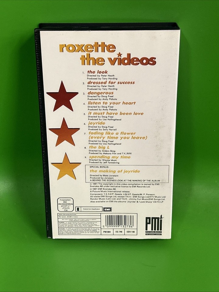 ROXETTE VHS BUNDLE - LOOK SHARP LIVE THE VIDEOS & LIVE-ISM | eBay UK