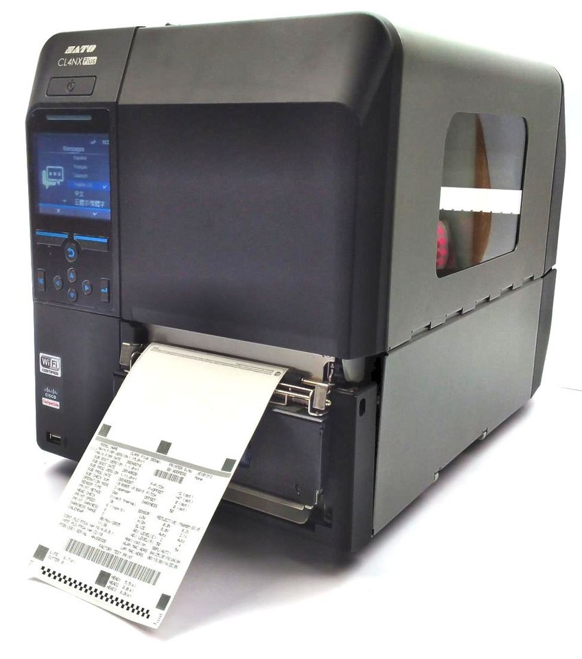SATO CL4NX Plus Industrial Barcode Printer Thermal Wireless Wi-Fi RFID ...
