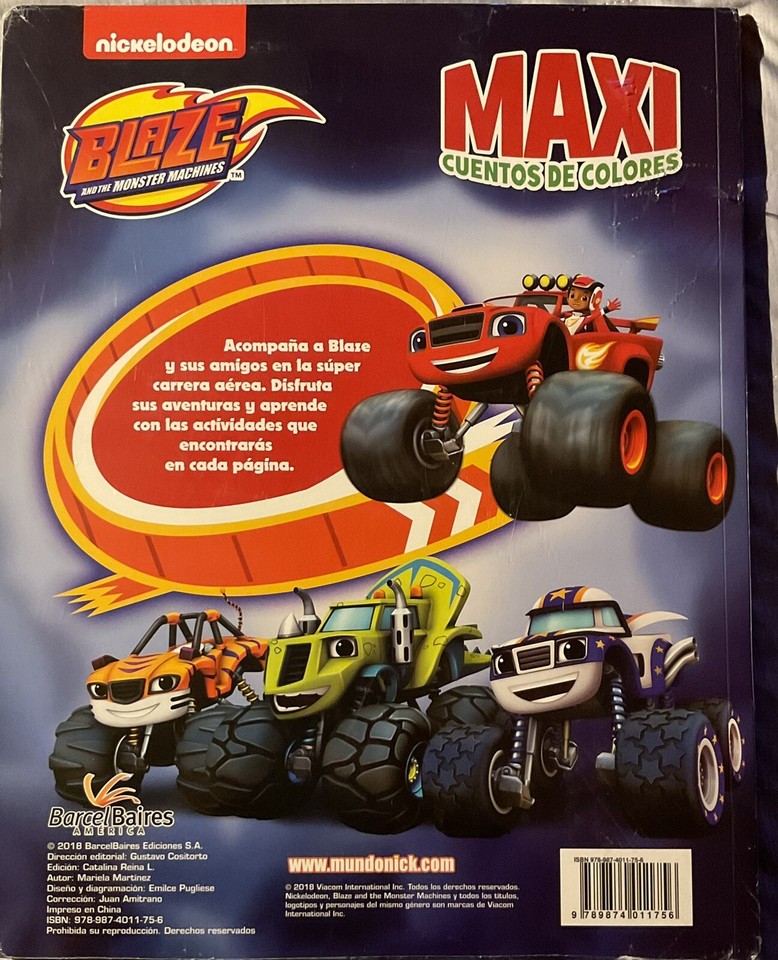 blaze and the monster machines book | eBay