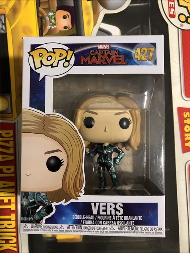 Captain Marvel VERS Funko Pop Vinyl 427 5 | eBay Australia