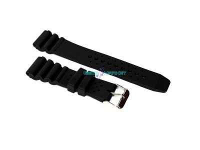 Cinturino in pvc per orologio subacqueo 20mm tipo citizen seiko casio ...