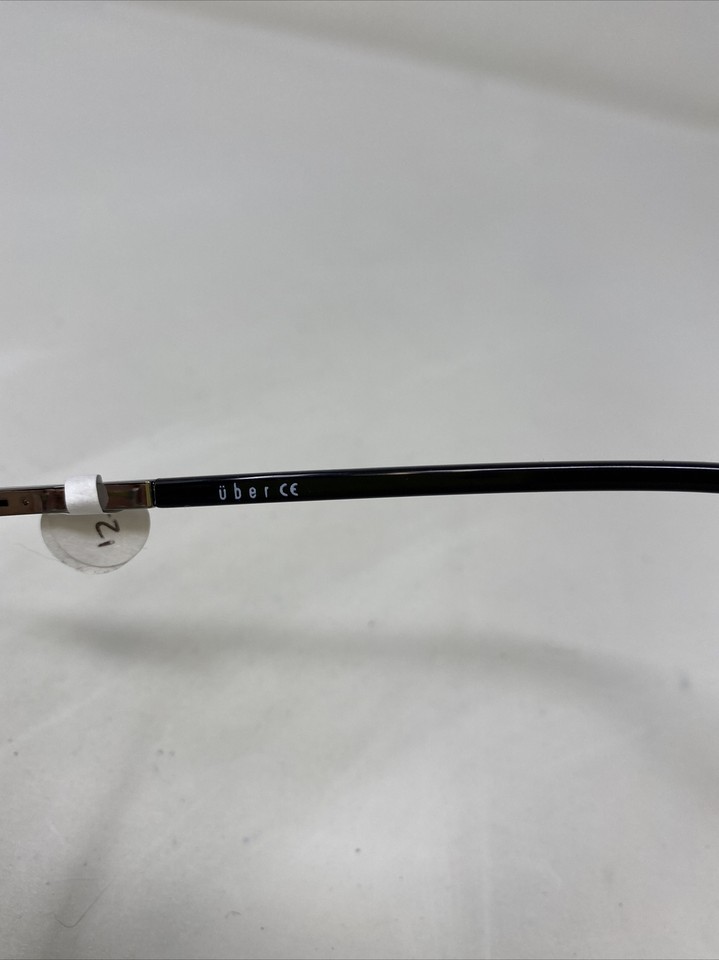 Über Eyeglasses Frame Tiburon Black/Gunmetal 53-18-140 Half Rim 2335 | eBay