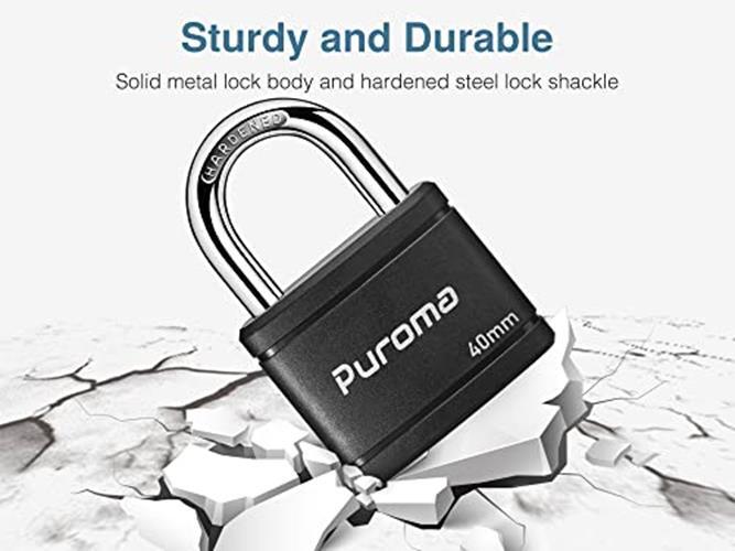 oma 2 Pack Keyed Padlock with 3 Keys, 1.1 h Locker Lock 40mm Heavy-Duty ...