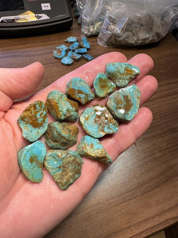 Turquoise Mountain Turquoise. 61 Grams Of slabs! Get What You See ...