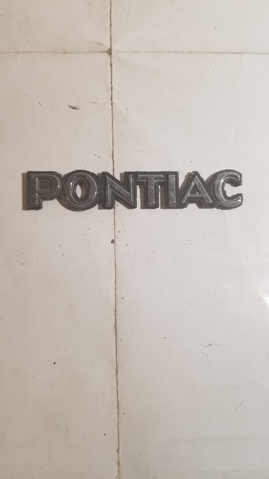 Original 1980's Pontiac Script Stick On Emblem Qty 1 | eBay