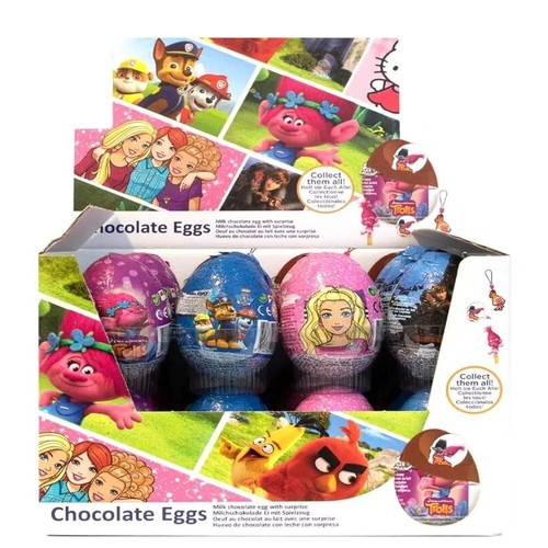 Surprise Eggs White Chocolate & Milk Chocolate Egg 20g With Kids Toys ...