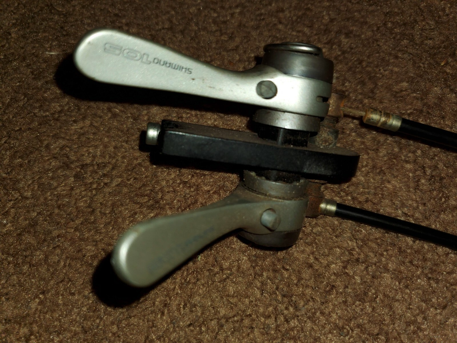 Shimano 105 Friction Shifter Left right setup for aerobar cables ...