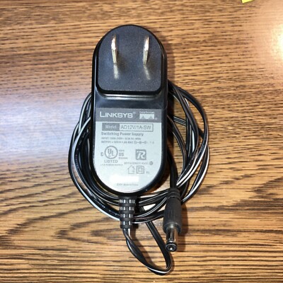 Linksys Network Router Modem AC 12V Wall Power Supply Adapter AD12V/1A ...