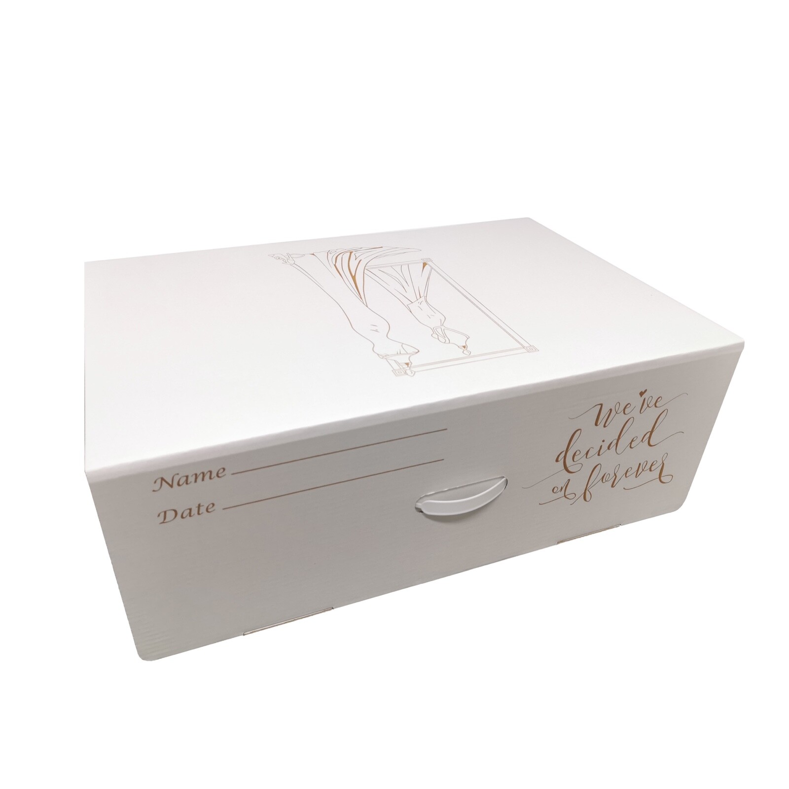 Wedding Dress Storage Box Large Bridal Preservation Travel Tissue ...