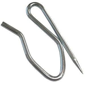 50 x Heavy Duty Zinc Metal Pin Hooks Pencil Pleat and Heavy Weight ...