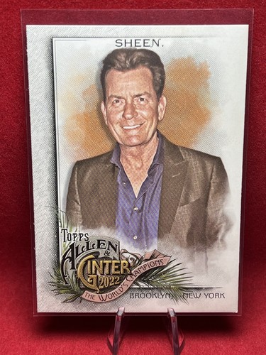 2022 Topps Allen & Ginger Baseball **Charlie Sheen** Actor Card No. 292 ...