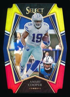 2021 Select AMARI COOPER Red and Yellow Die-Cut Prizm #111 *Cowboys ...