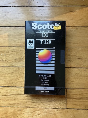 Vintage Scotch Video Cassette EG T-120 Blank VHS Tape NEW / SEALED | eBay
