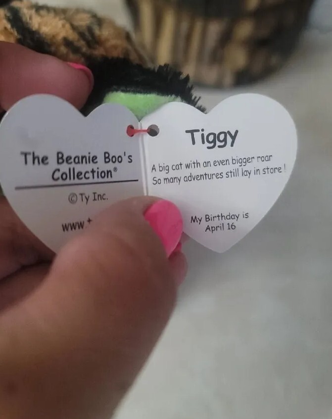 TY Beanie Boos TIGGY the Brown Striped Tiger (6 Inch plush stuffed ...