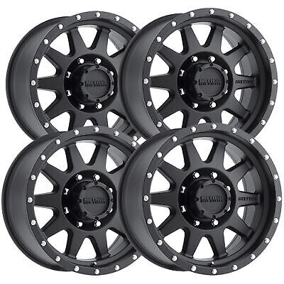 (Set of 4) Method MR301 The Standard 17x9 8x6.5" -12mm Matte Black ...